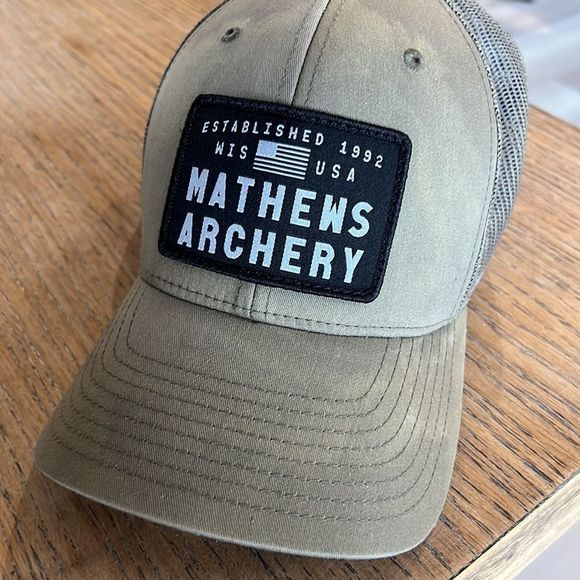 mathews | Accessories | Mensmathews Archery Logo Tan Hat Hunting ...